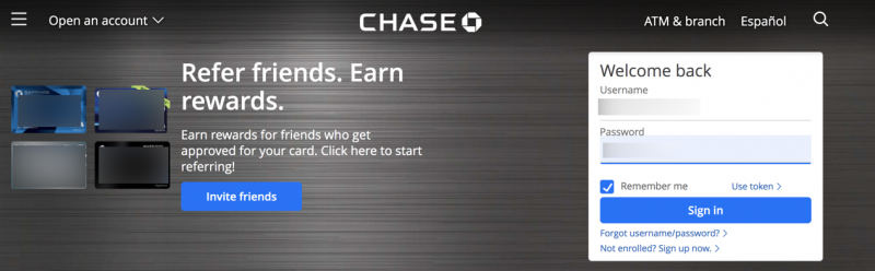 Chase secure message | Million Mile Secrets