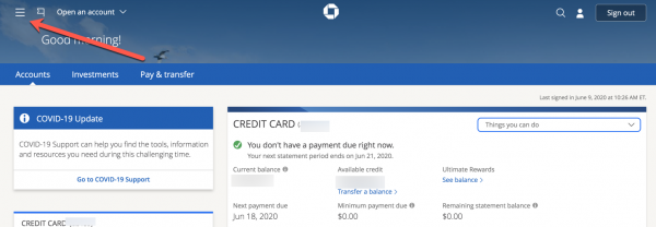 Chase secure message | Million Mile Secrets