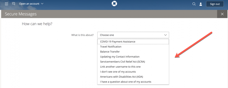 Chase secure message | Million Mile Secrets