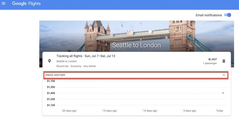 How to set up Google Flight alerts | Million Mile Secrets