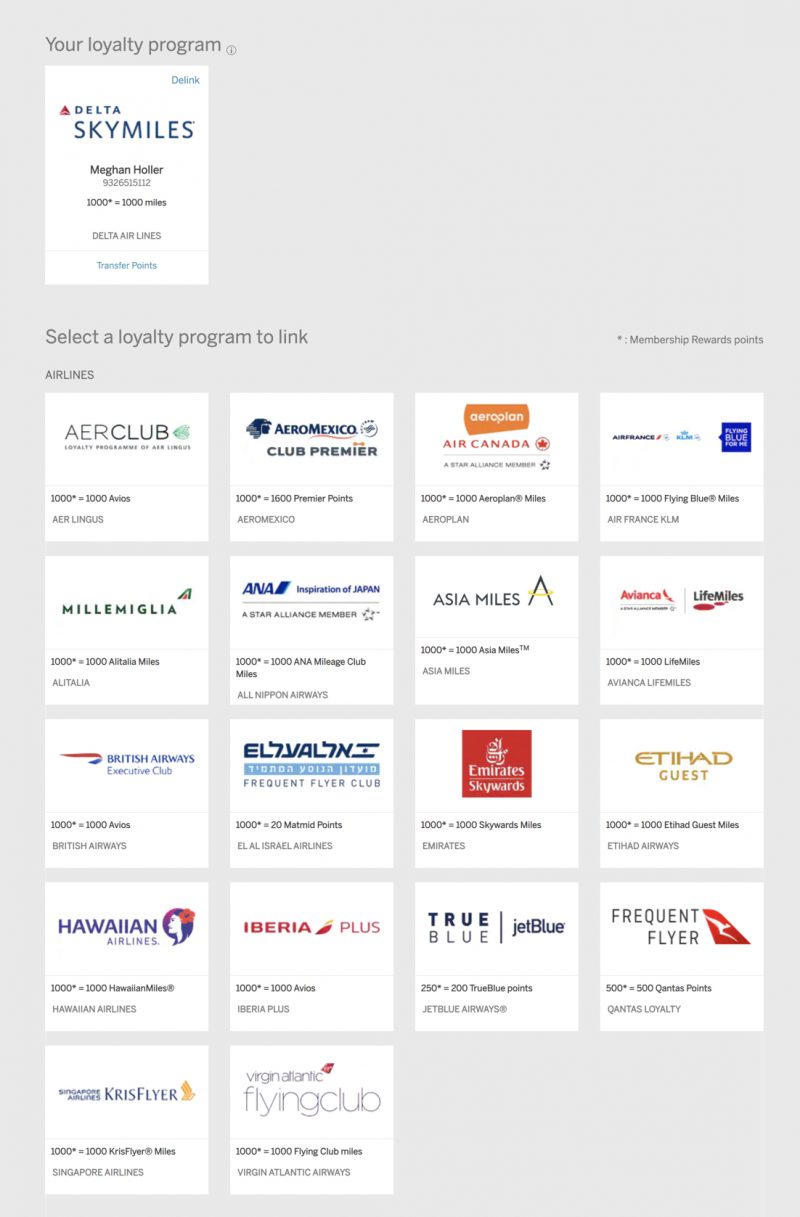 Transfer Amex Membership Rewards points to partners | Million Mile Secrets